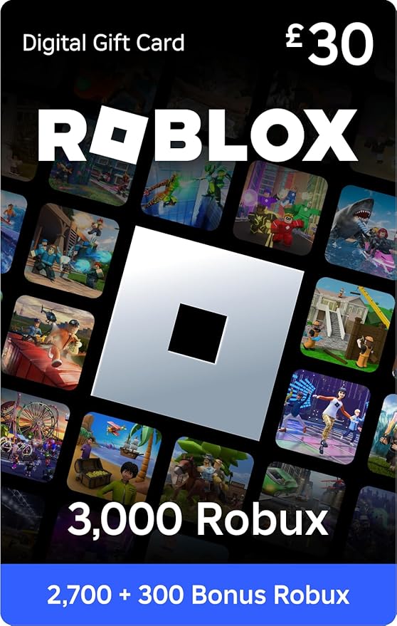 Roblox Gift Card - 3,000 Robux [Includes Exclusive Virtual Item ...