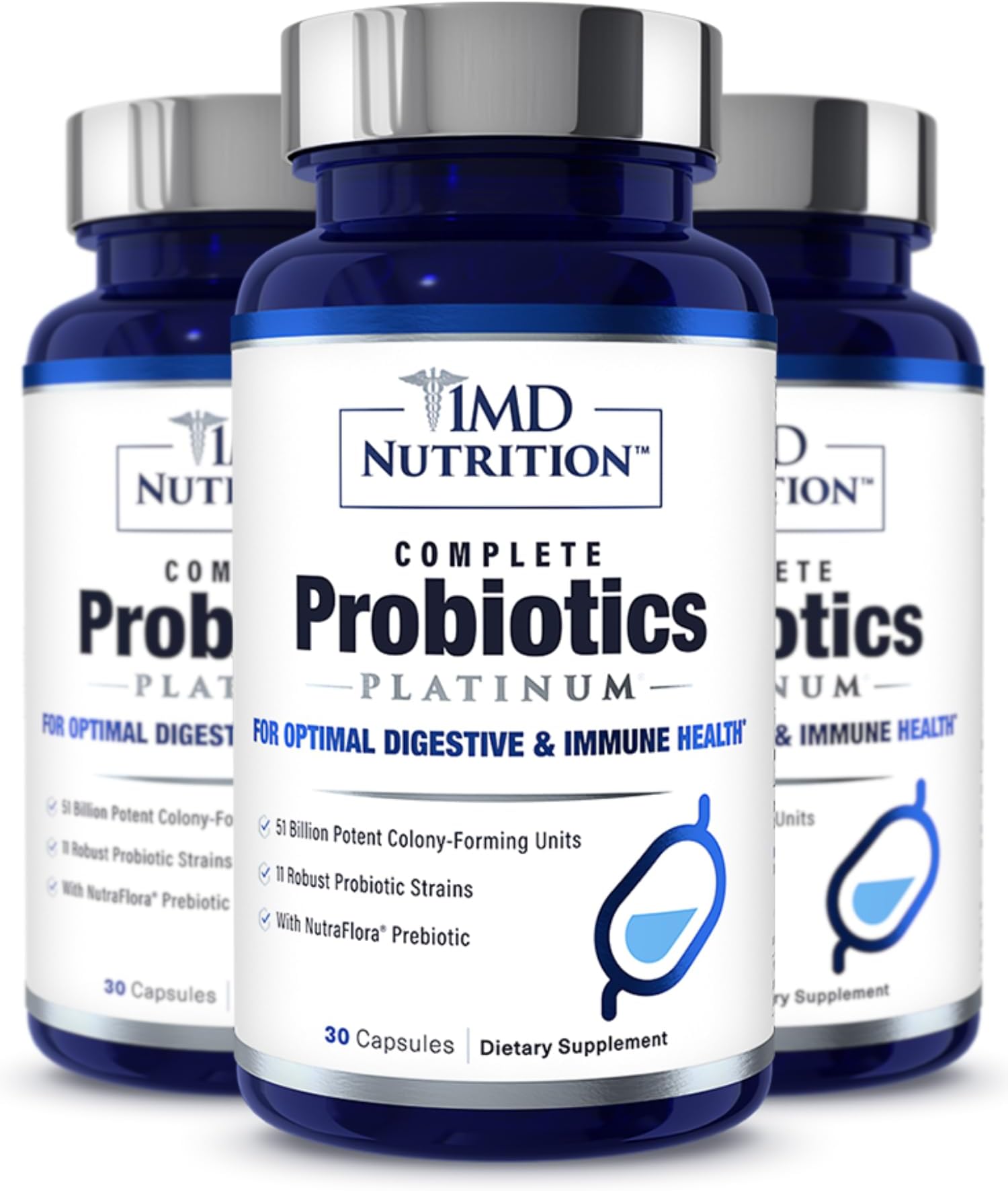Amazon.com: 1MD Complete Probiotics Platinum | Supports Digestive ...