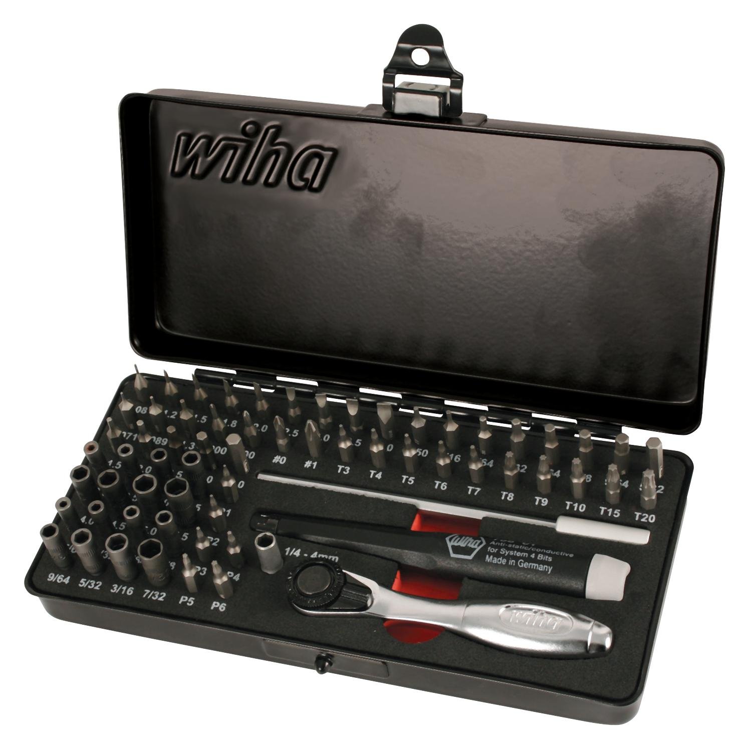 ESD-Safe Precision Micro Bit 65 Piece Set with Extra Fine 72 Tooth ...