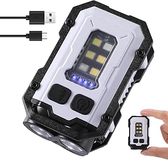 icyant Mini Keyring Torch Rechargeable, LED Keychain Flashlight Pocket ...