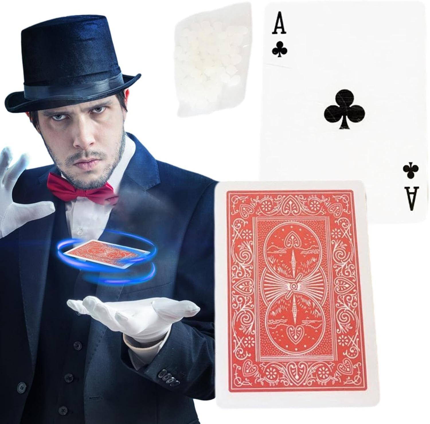 Magic Tricks Floating Cards - Poker Magic Tricks Close-up Street Magic ...