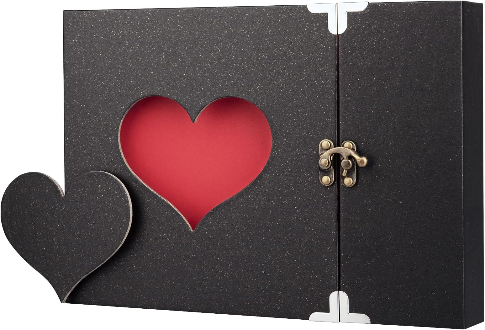 Our Story So Far Love Themed Black Scrapbook Guest Book Photo Album ...