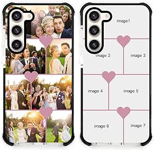 Amazon.com: Custom Phone Case for Galaxy S23 Plus,Multi-Picture Collages Personalized Photo Text ...