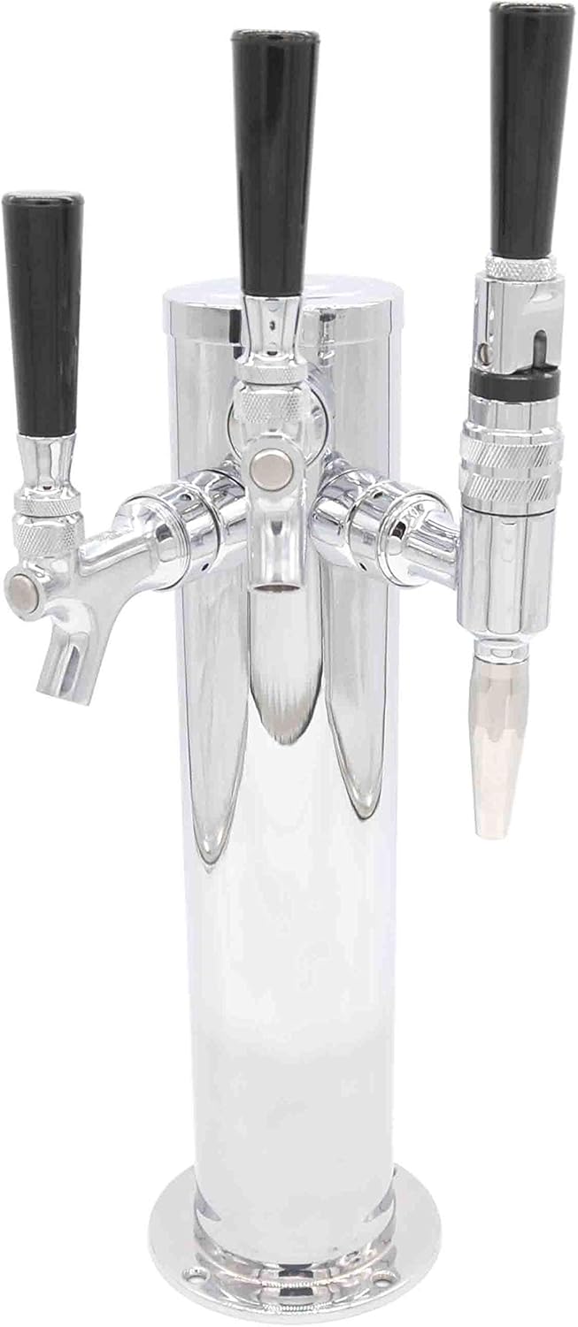 Amazon.com: K&B Triple Faucet Draft Beer Kegerator Tower 3 ...