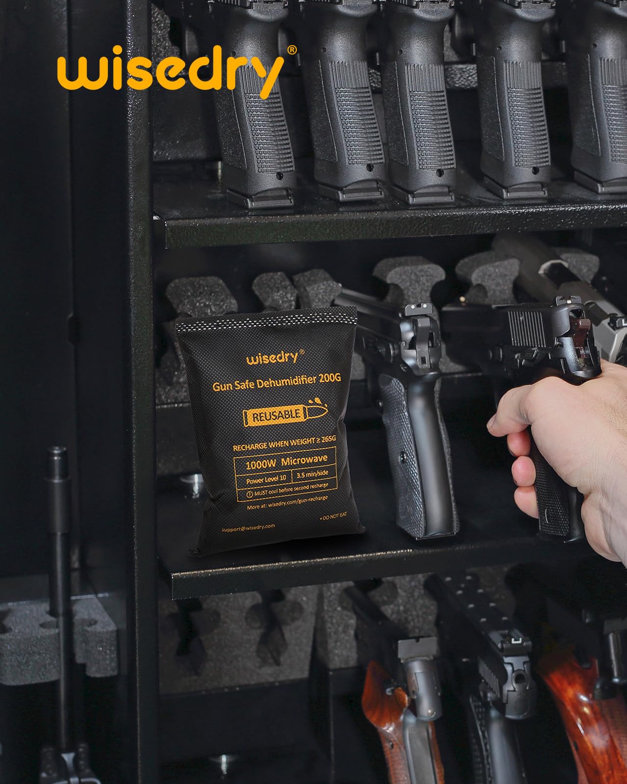 Snapklik.com : Wisedry 200 Grams X 2 Packs Gun Safe Dehumidifier ...