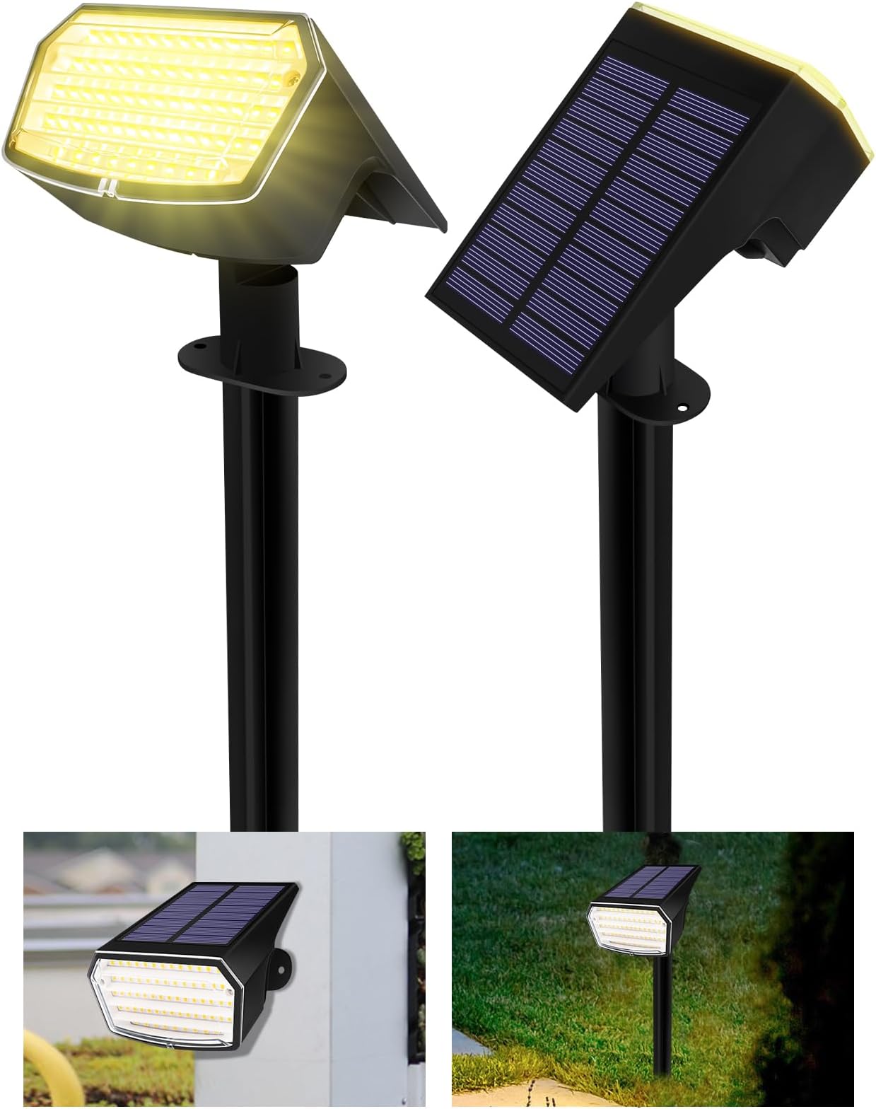 BELLALICHT Lampe Puissante Solaires Exterieur 65 LED Projecteur Solaire ...