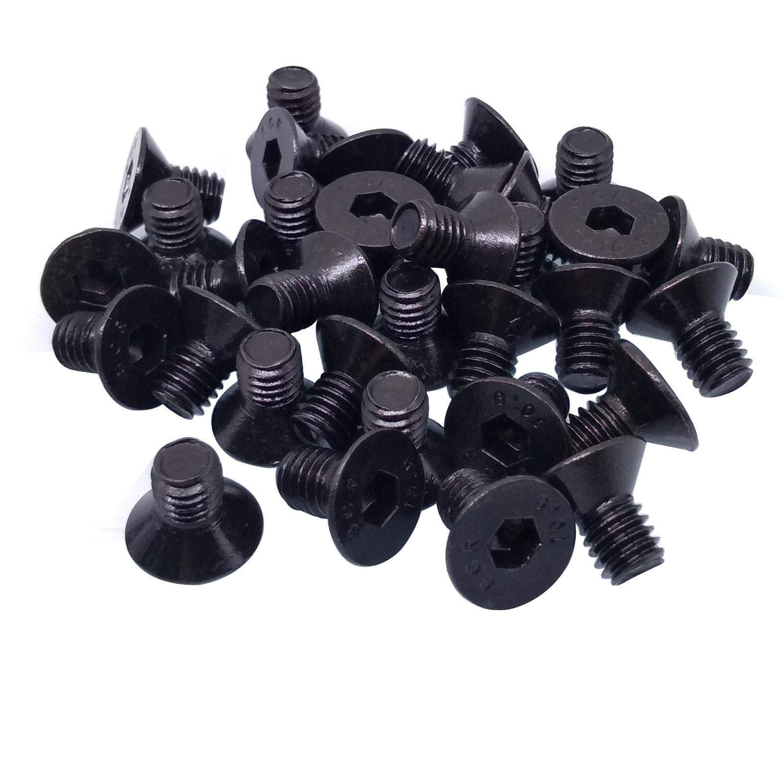 Eurorack Screws 100pcs M3-0.5 X 6mm Flat Head Socket Cap Screws - Alloy ...