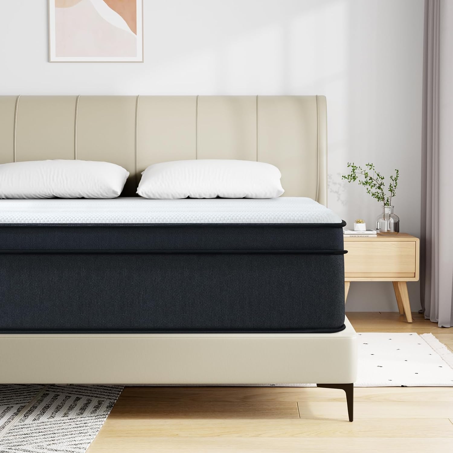 Generic Short Queen Mattress, 12 Inch Medium Firm Memory Foam ...