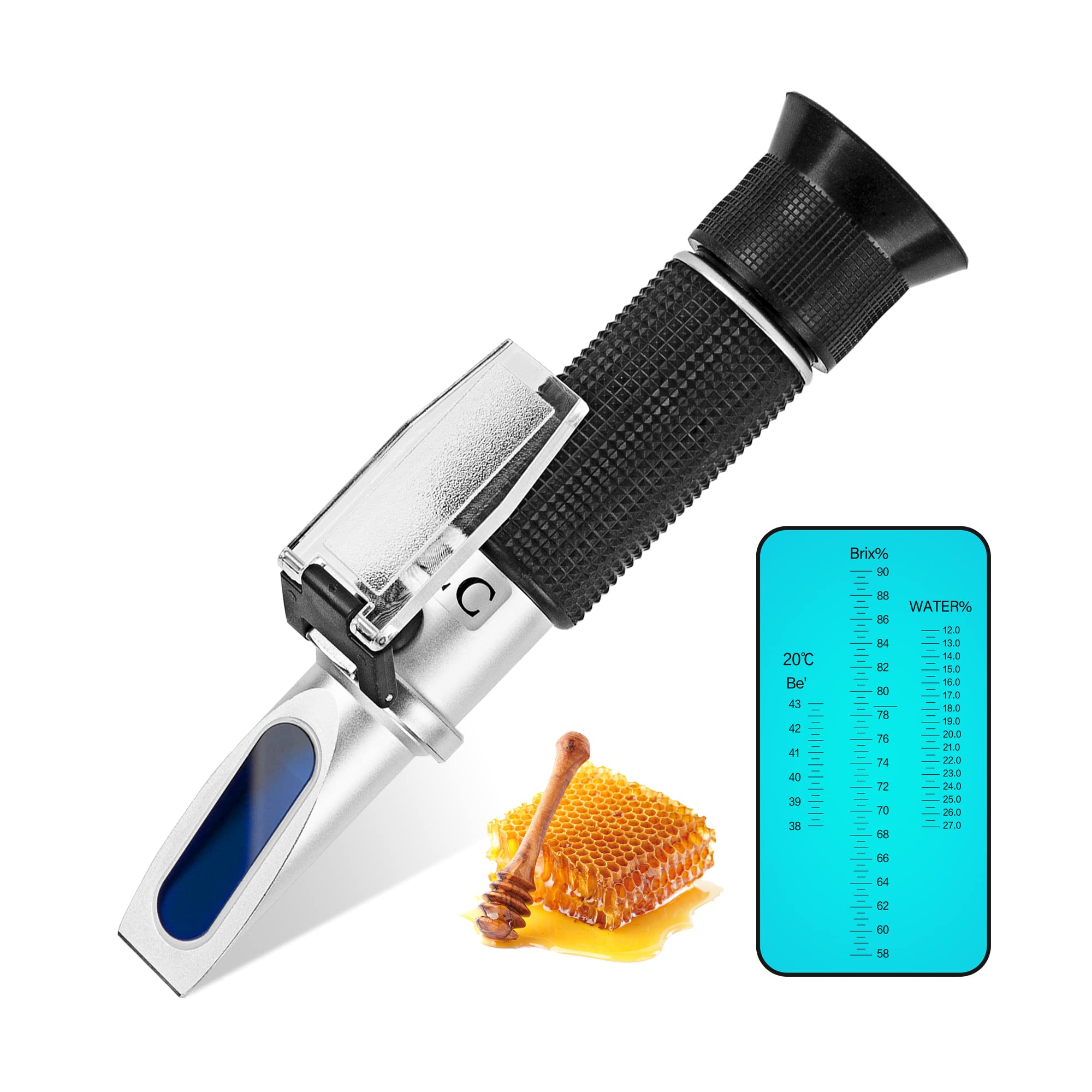 Snapklik.com : LACHOI Honey Refractometer Sugar Content Wtih ATC For Honey Moisture, Brix And ...