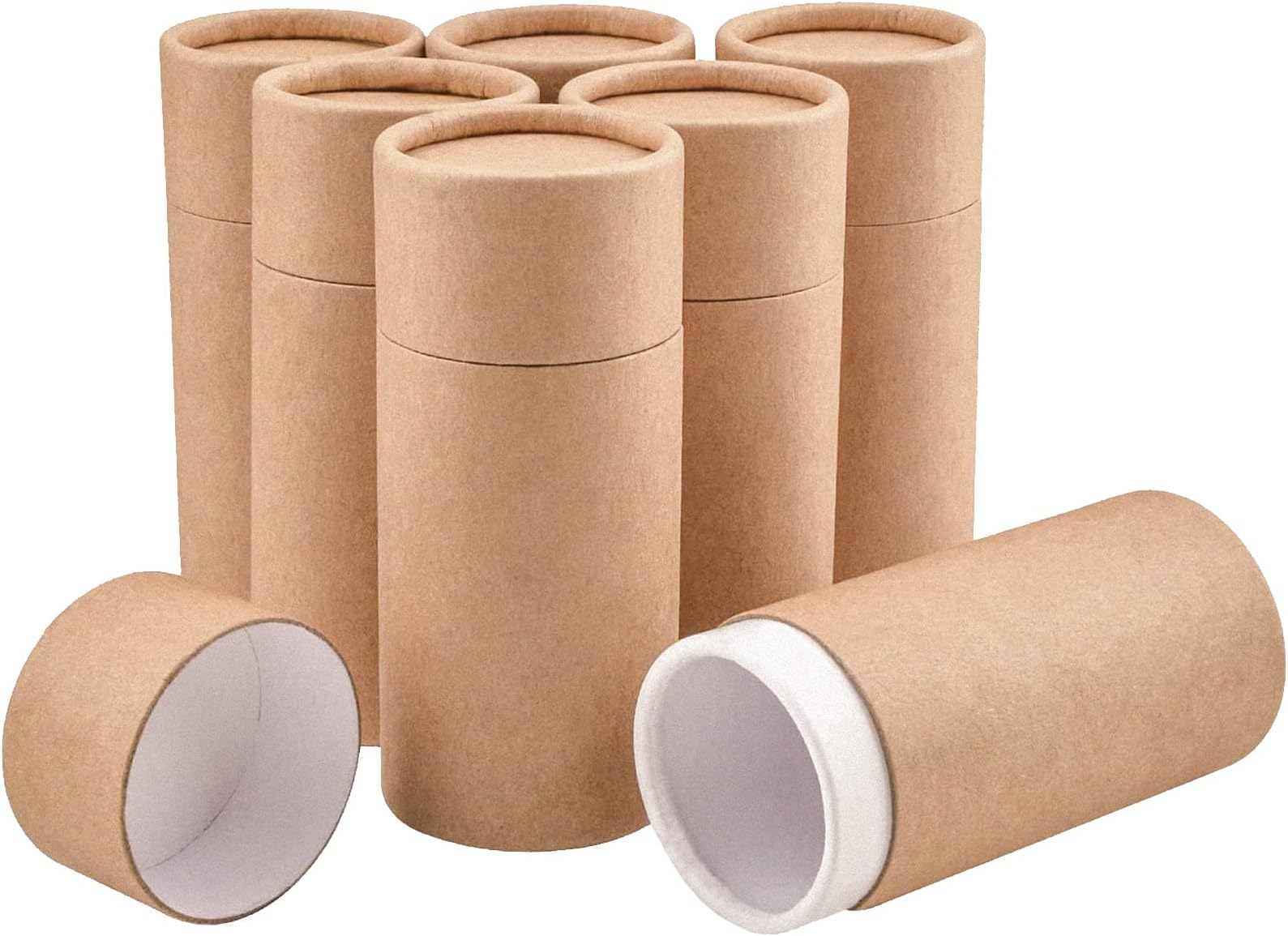 Amazon.com: BOSMIOW 8Pcs 30ml Black Kraft Paperboard Tubes with Lids ...