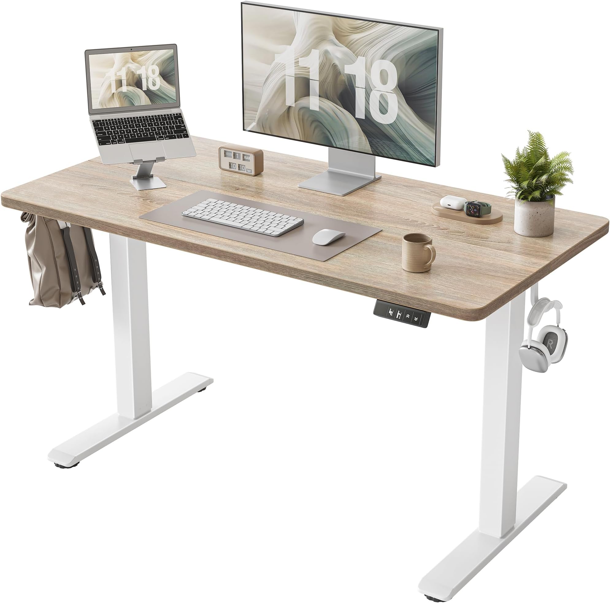 Amazon.com: Agilestic Electric Standing Desk, 48 x 24 Inches Height ...