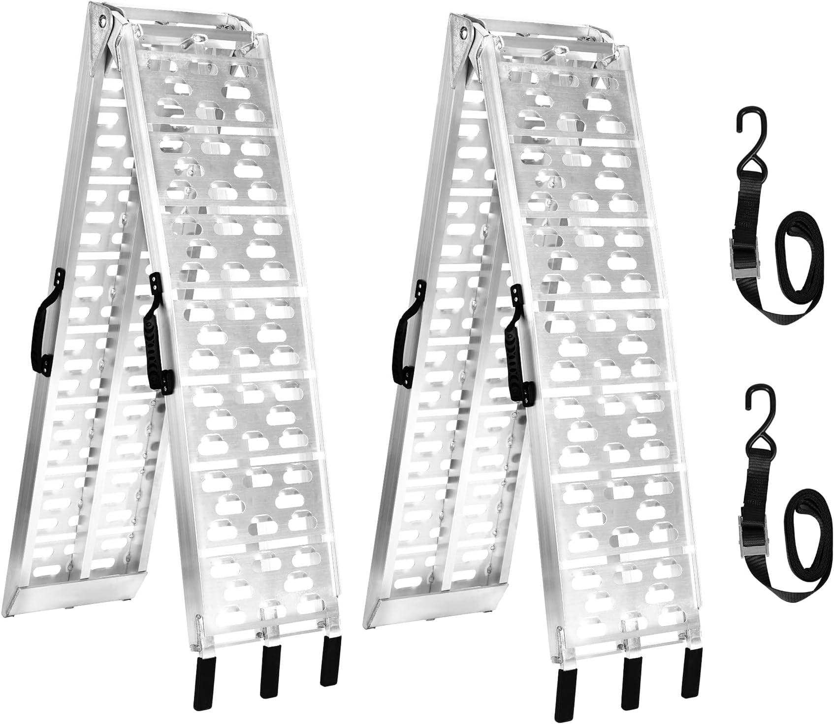 Amazon.com: 7.5' Folding Arched Aluminum Loading Truck Ramps (2 pc Set ...