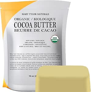 Mary Tylor Naturals Organic Cocoa Butter 1 lb — USDA Certified Raw ...