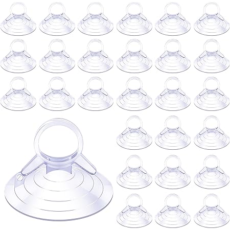 Amazon.com: 16 Pieces Suction Cup Clips Plastic Round Suction Cup Clamp ...