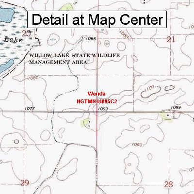 Amazon.com: USGS Topographic Quadrangle Map - Wanda, Minnesota (Folded ...