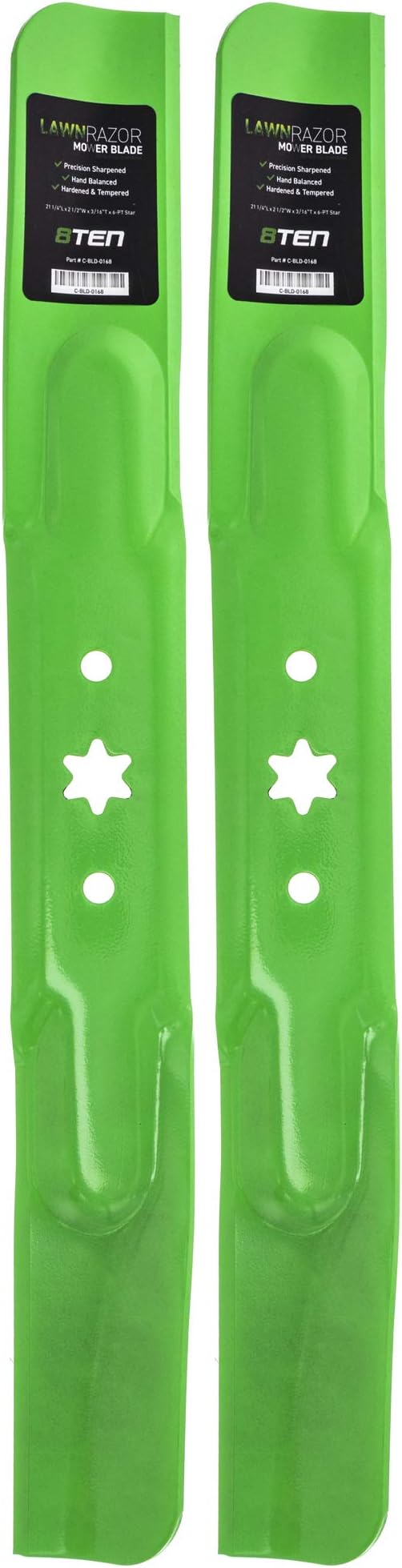 Amazon.com : 8TEN LawnRAZOR Mower Blade Set for Cub Cadet RZT MTD ...