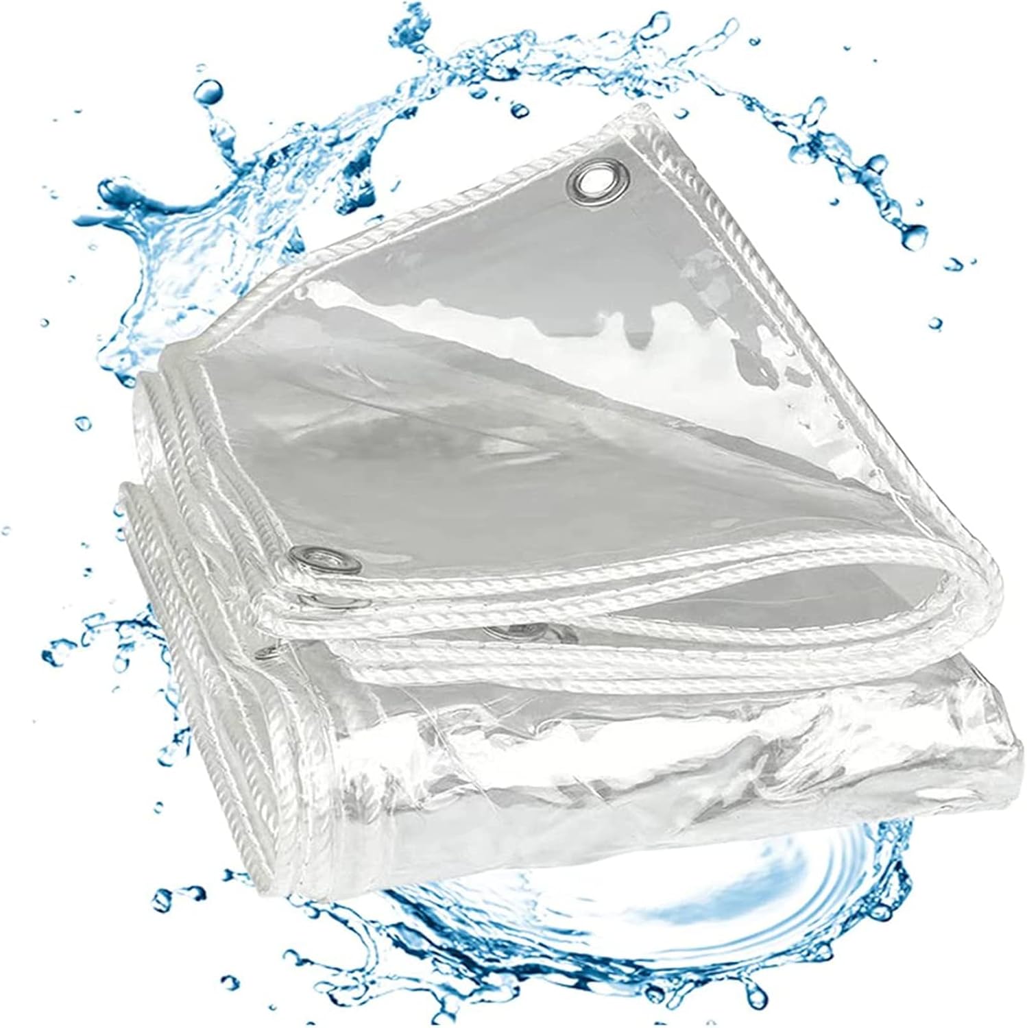 Amazon.com: YWBXSHKD Clear PVC Vinyl Tarp Clear Tarp 9.6x16.0ft, PVC ...