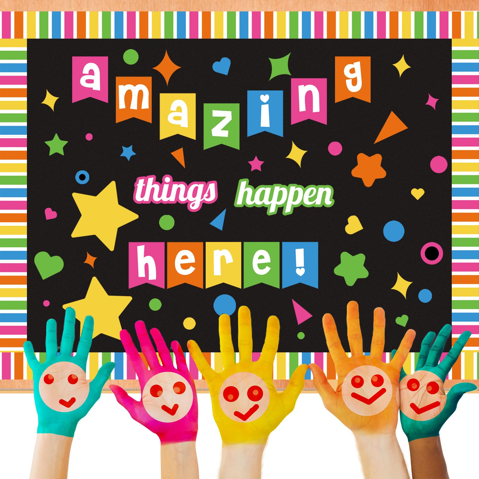 S EAMAY Happy Birthday - Classroom Decorations With Banners Bulletin ...