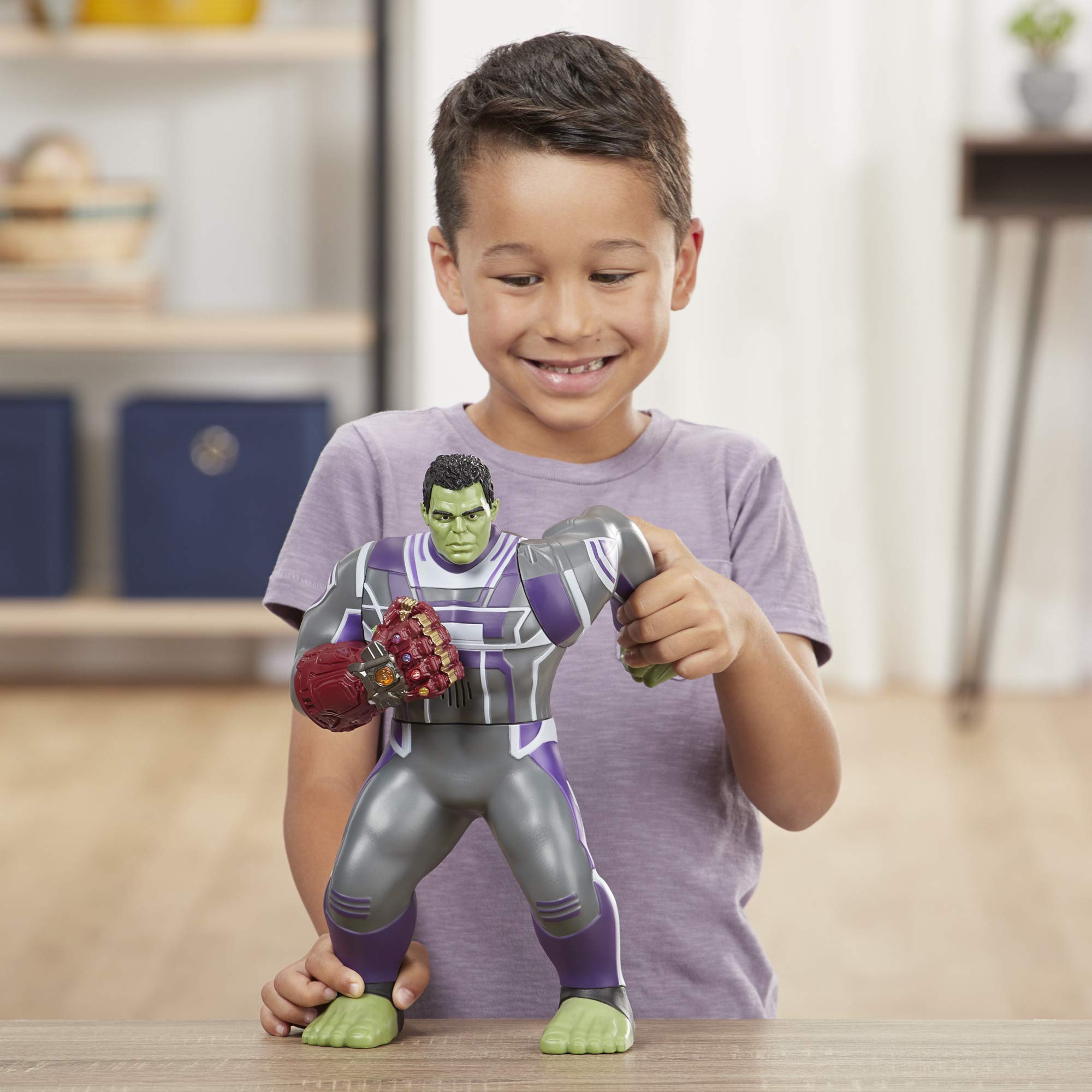 Marvel Avengers Endgame Power Punch Hulk 35 cm-Scale Action Figure Toy ...