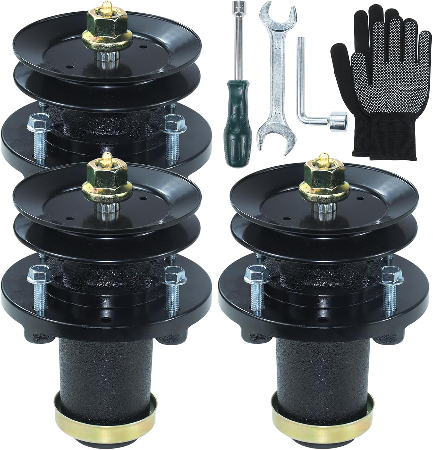Amazon.com : LAWNEAGLE 3 Pack Greased 539131898 Spindle Assembly with ...
