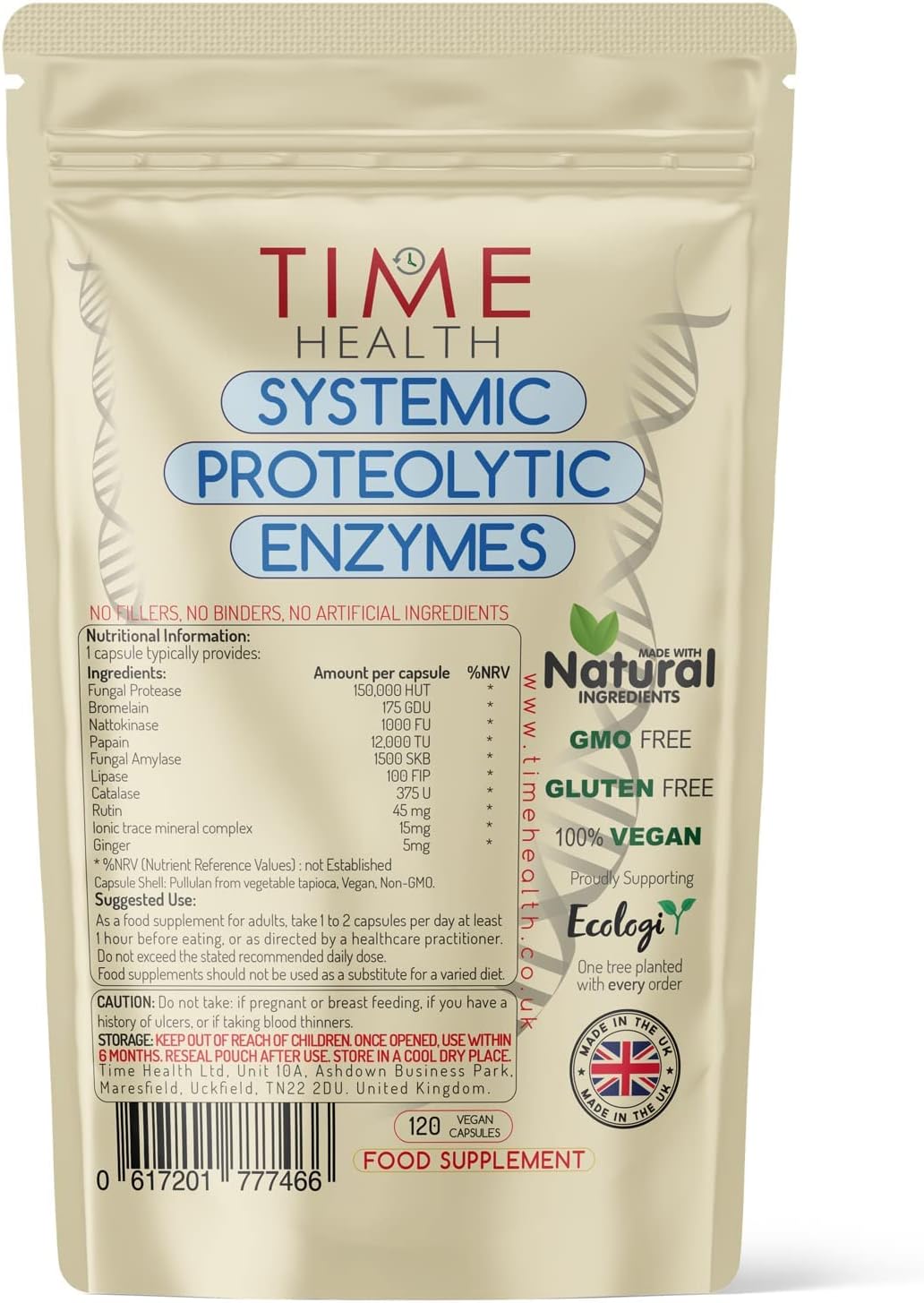 Systemic Proteolytic Enzymes Complex – Repair & Recovery – Mixed Enzyme ...
