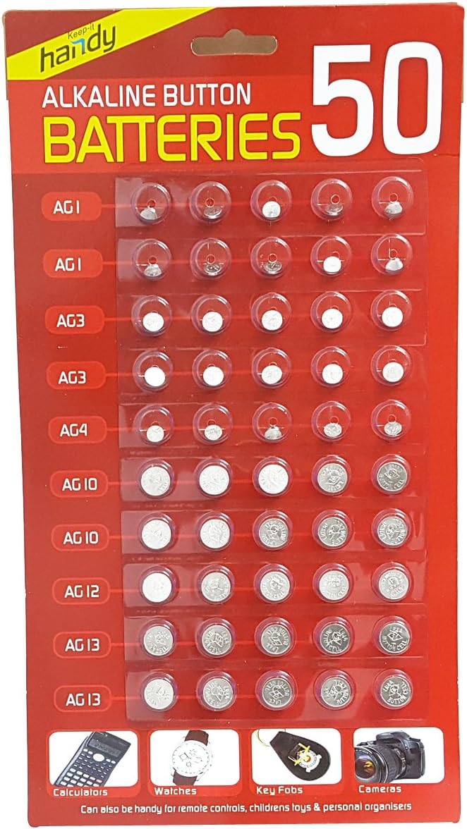 Sivitec 50 x Assorted Mixed Watch Batteries: Amazon.co.uk: Electronics ...