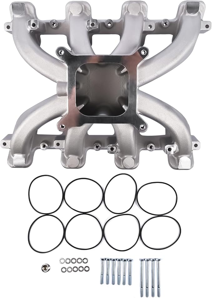 Amazon.com: Single Plane Carb Intake Manifold Replacement for Chevy ...