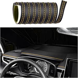 Amazon.com: KVAEY Car Interior Trim Strips, Automotive Flexible Leather ...