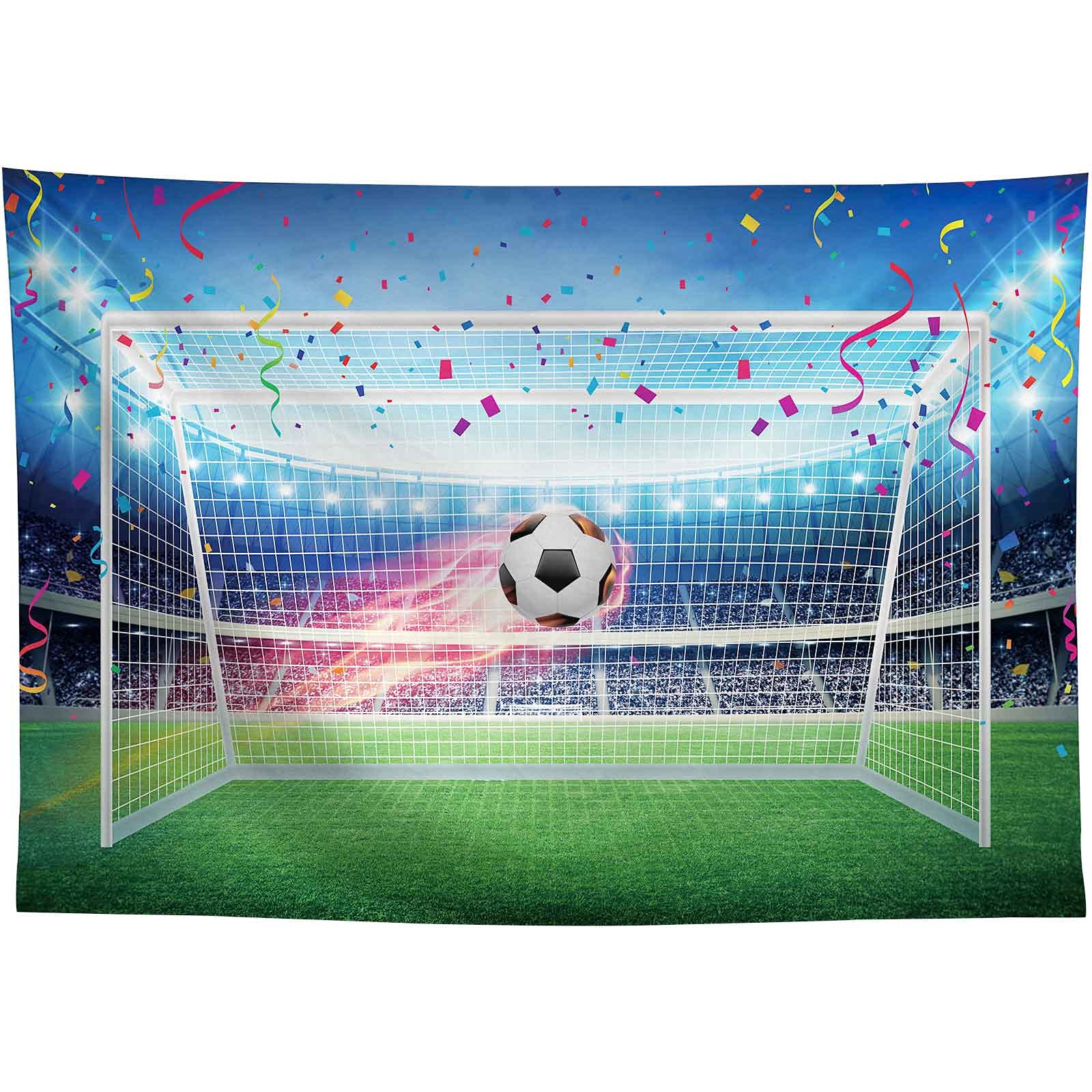 Buy Allenjoy 8x6ft Football Backdrop Soccer Pitch Stadium Auditorium ...