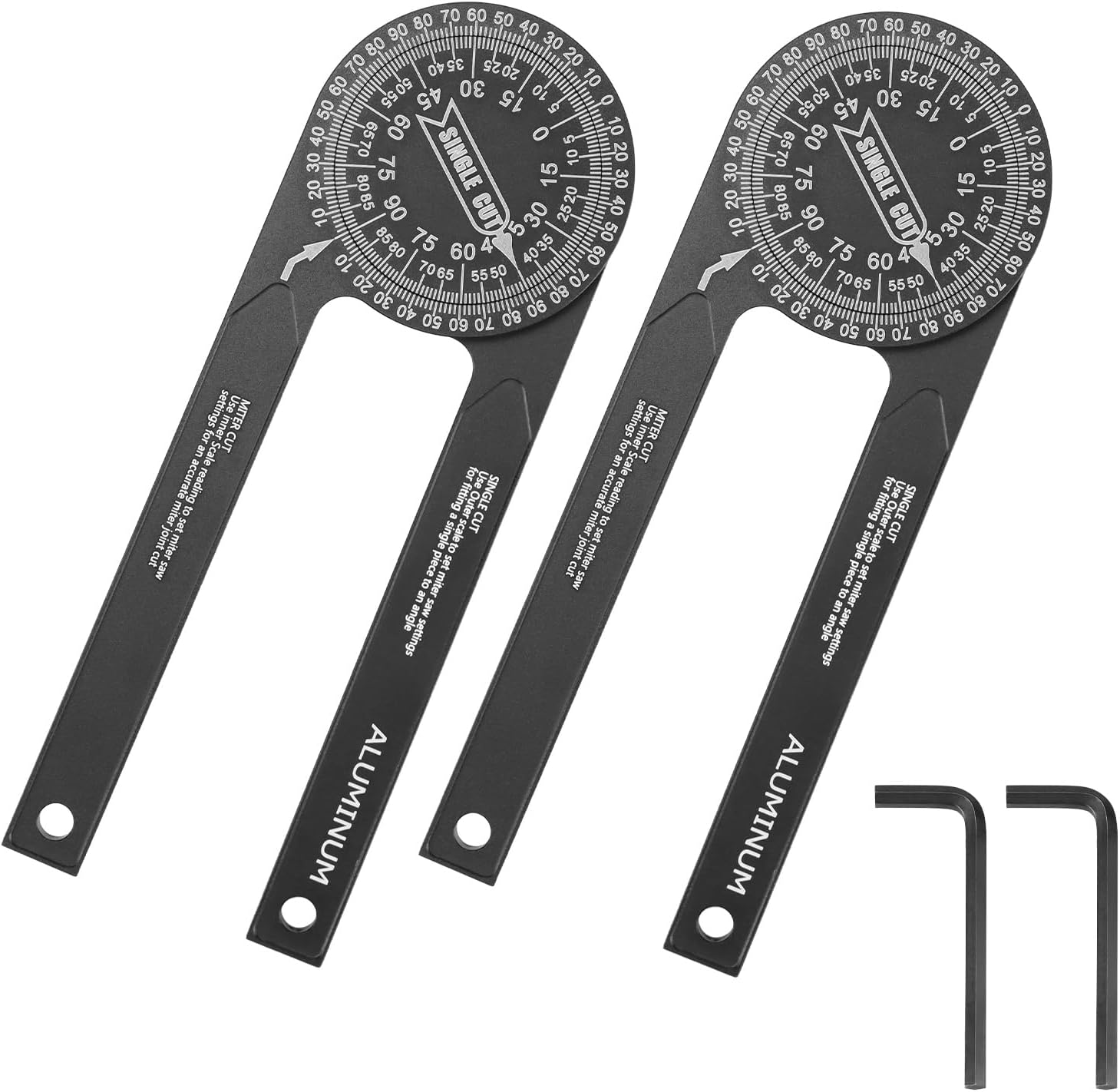 QWORK 7 Aluminum Miter Saw Protractor, 2 Pack Philippines | Ubuy