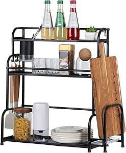 Amazon.com: cadciehe Standing Spice Rack, 3-Tier Kitchen Countertop ...