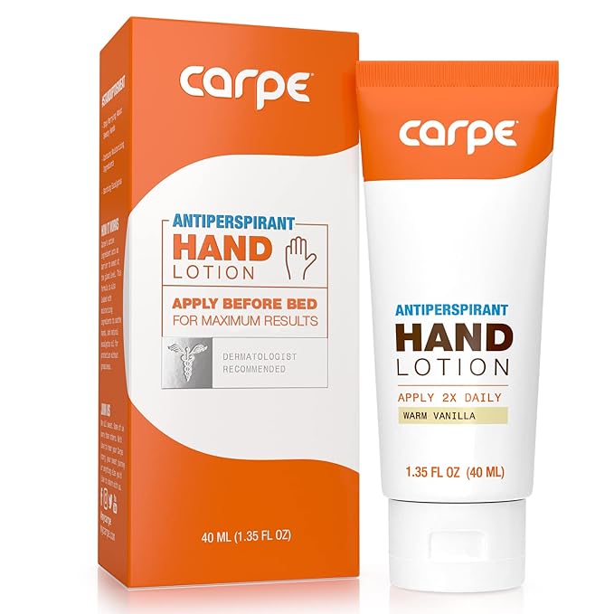 Amazon.com : Carpe Antiperspirant Hand Lotion, A dermatologist ...