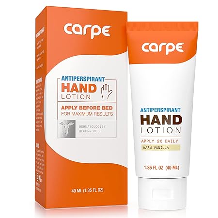 Amazon.com : Carpe Antiperspirant Hand Lotion, A dermatologist ...