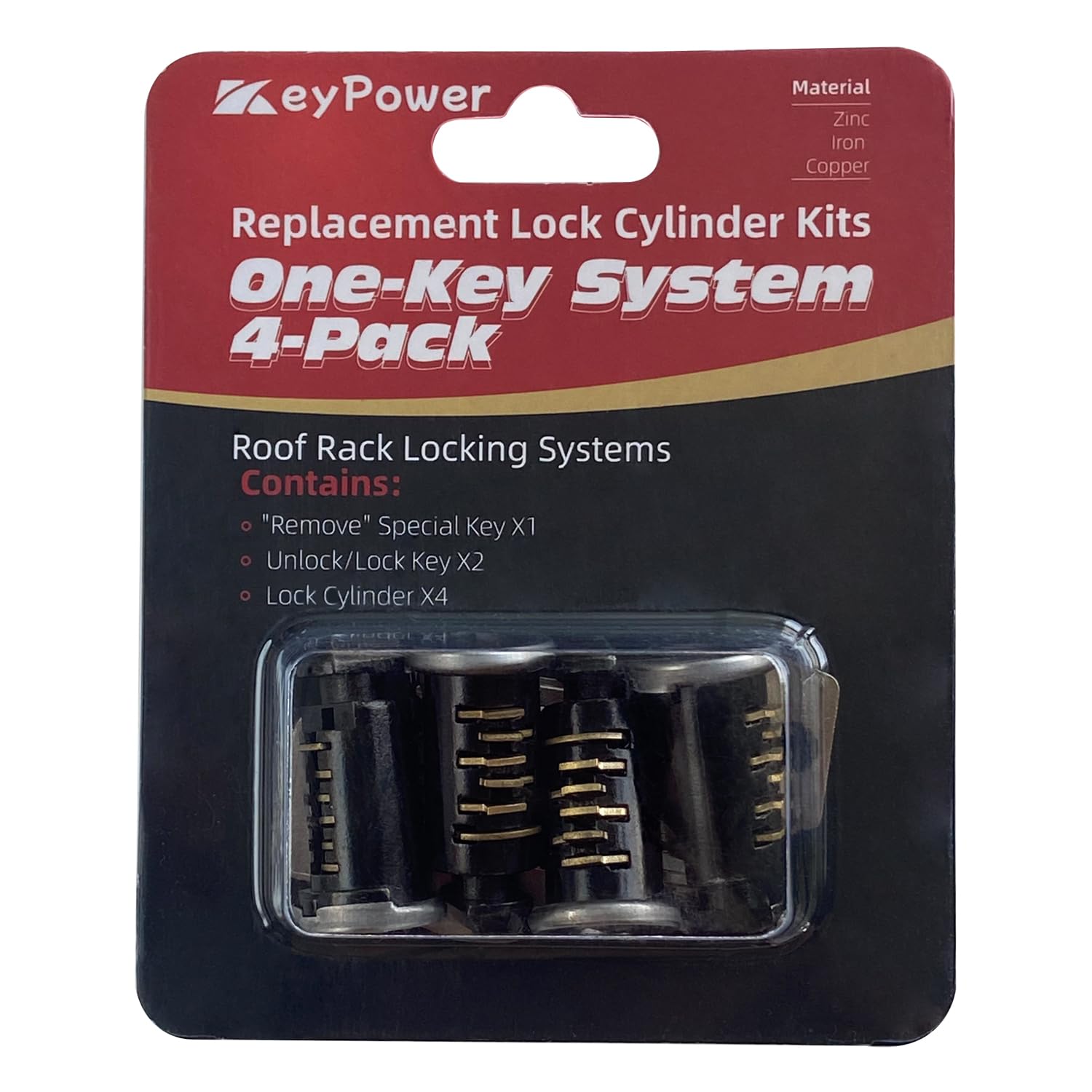 Snapklik.com : KeyPower Lock Core/Cylinder For Thule Car Ski, Roof ...