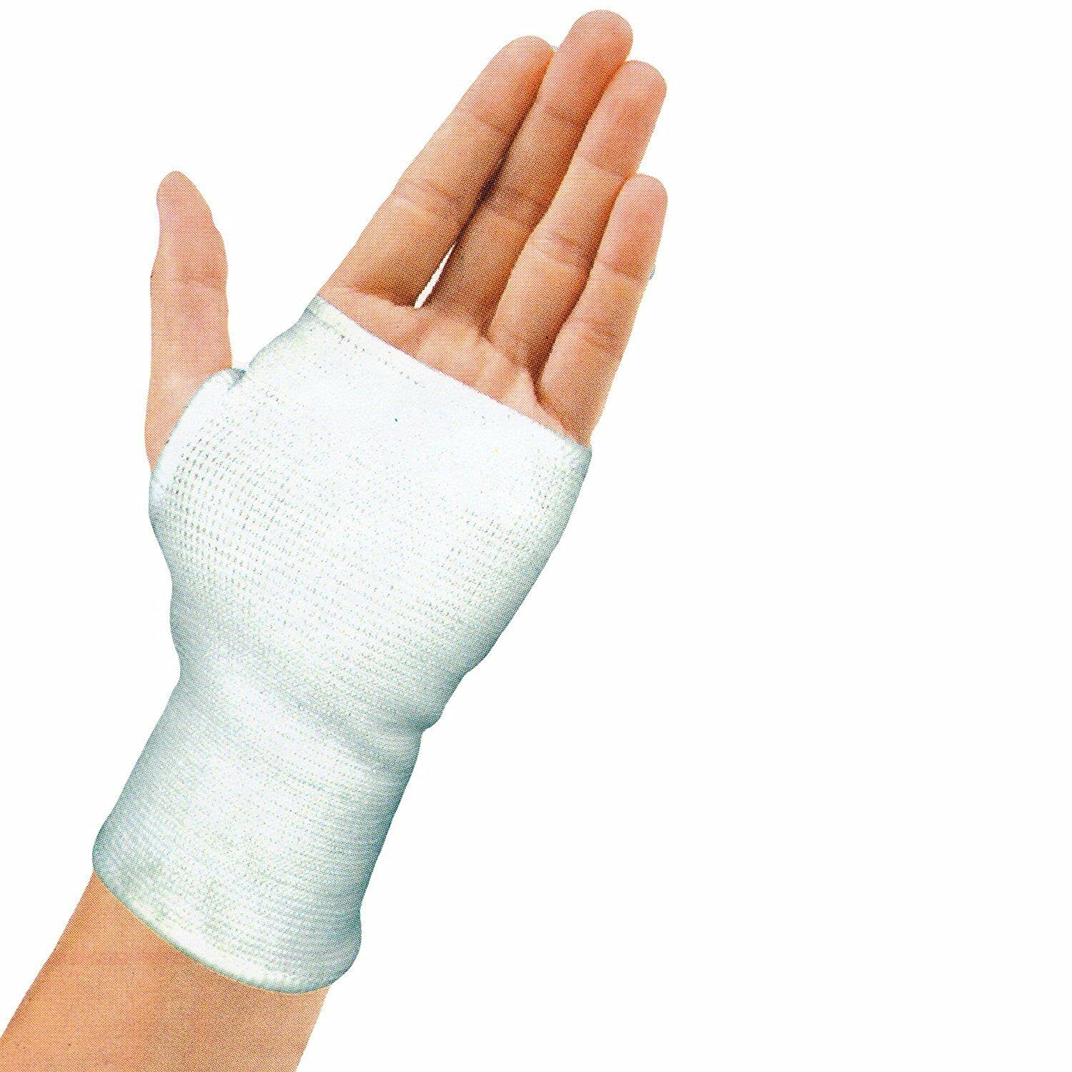 2 x Elasticated White Hand Palm Supports : Amazon.co.uk: Health ...
