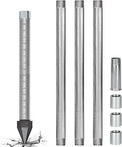 Well Drive Point Kit,1-1/4 Stainless Steel Well Point+3Pk 39” 1-1/4 ...
