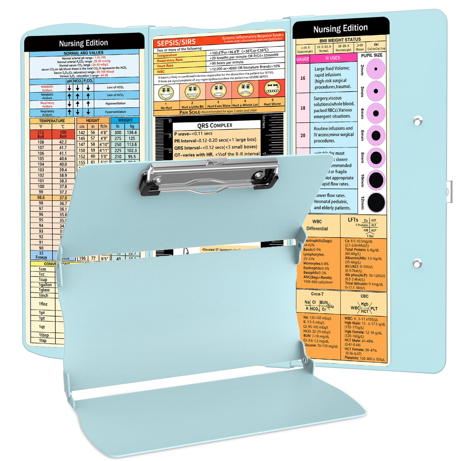 Amazon.com : Nursing Clipboard Foldable Nurse Clipboards: Folding ...