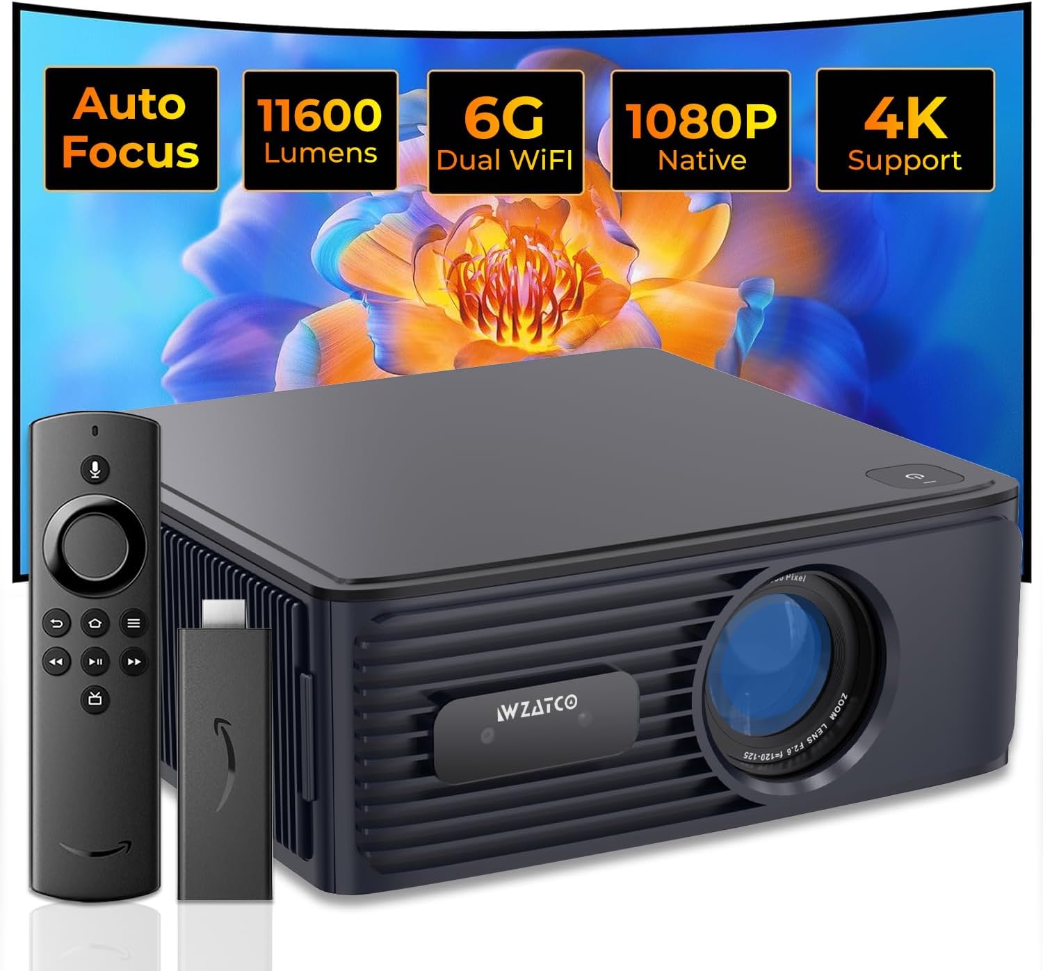 Wzatco Alpha 2 Max (Dark Edition) Ultra Bright 14000L, 1200 ANSI ...