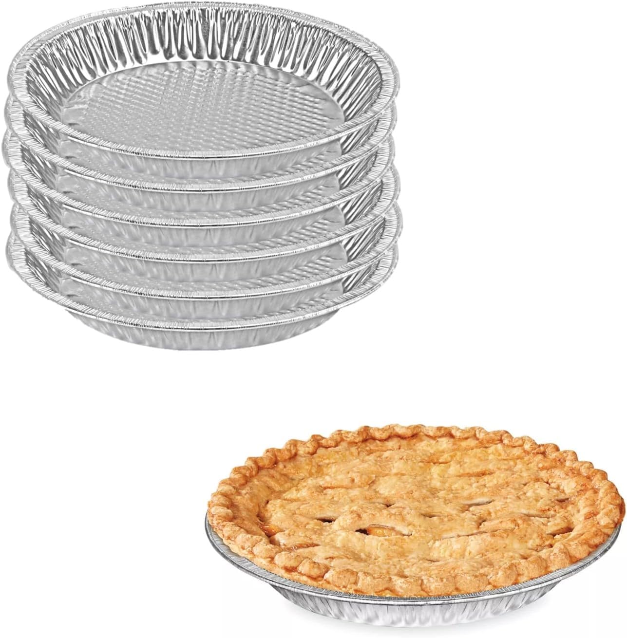 Amazon.com: OfficeKit Premium 6-Inch Aluminum Disposable Pie Pans (100 ...