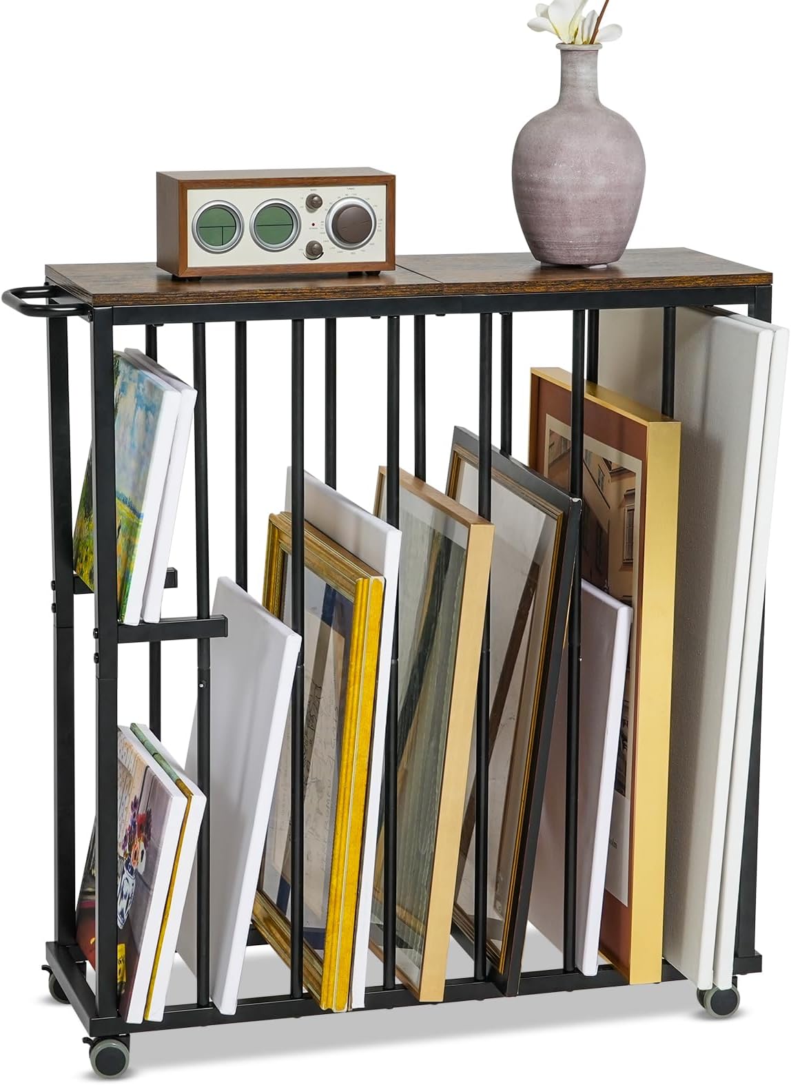 Amazon.com: ikkle Large Art Storage Rack, Drying Painting Canvas Rack ...