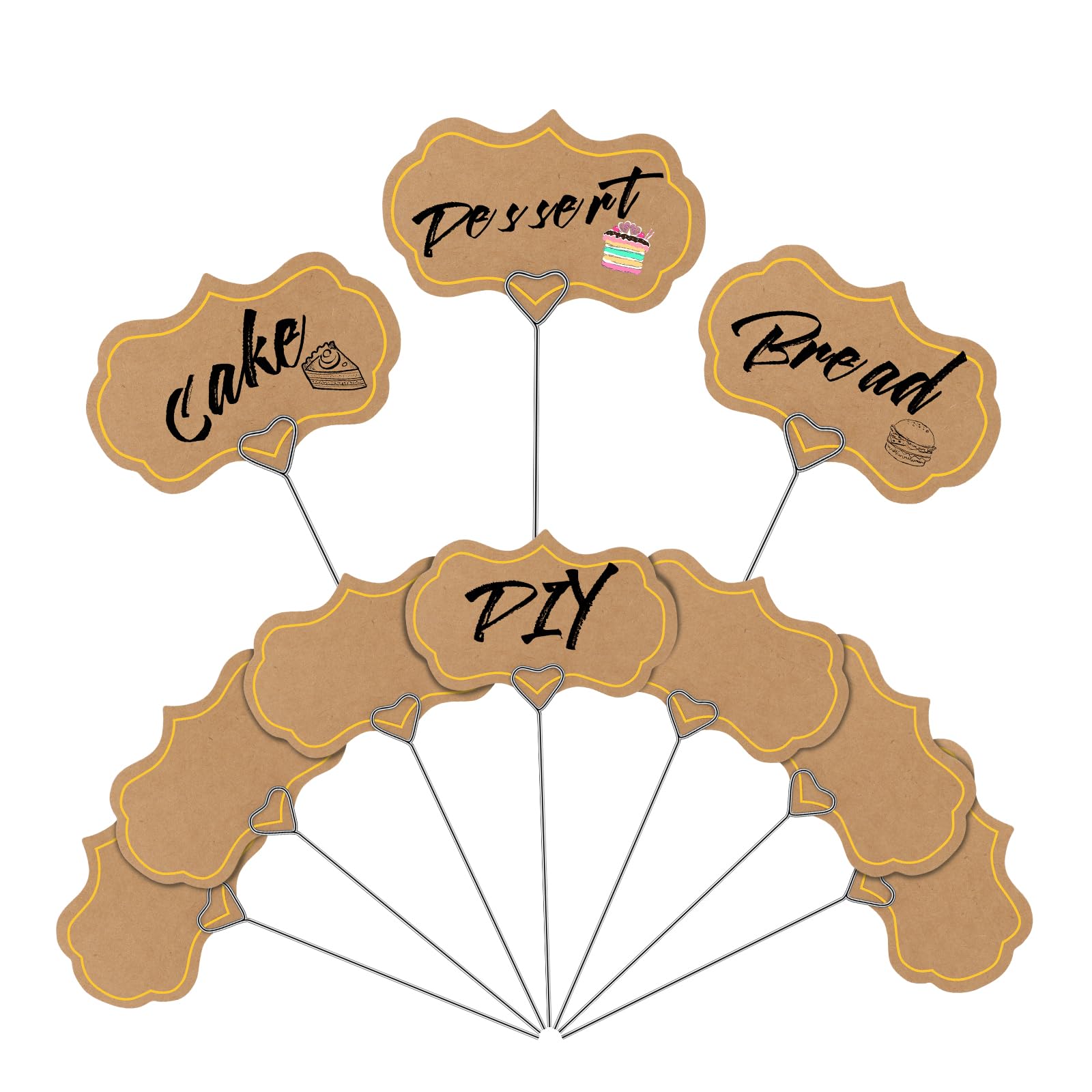 Amazon.com: AERZIP Cheese Markers for Charcuterie Board Appetizer Signs ...