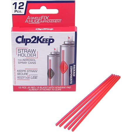 Amazon.com: Hold-It Aerosol Straw Holder, Pack of 5 Spray Can Straw ...