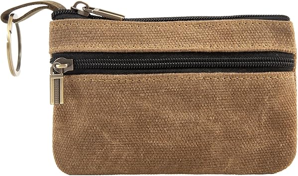 Amazon.com: Canvas Coin Purse for Men,Small Cloth Change Purse for ...