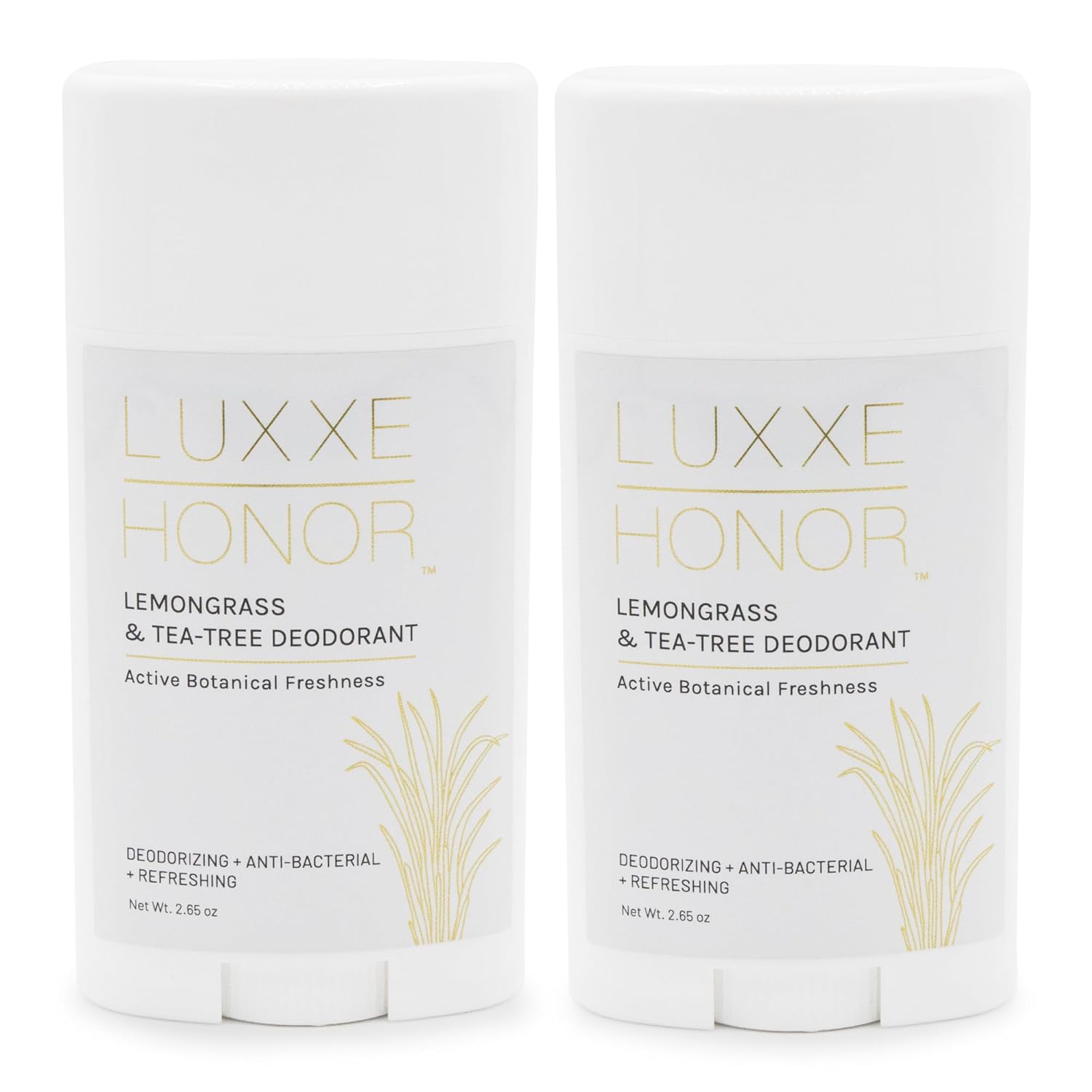 Amazon.com : Luxxe Honor Lemongrass + Tea Tree Deodorant, Women, Men, Aluminum Free, Natural ...