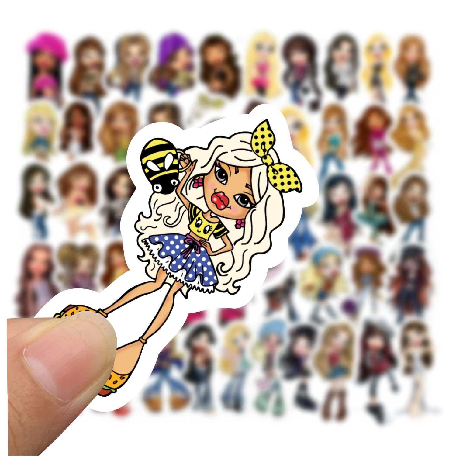 Amazon.com: 88pcs Bratz Stickers for Water Bottles Birthday Party ...