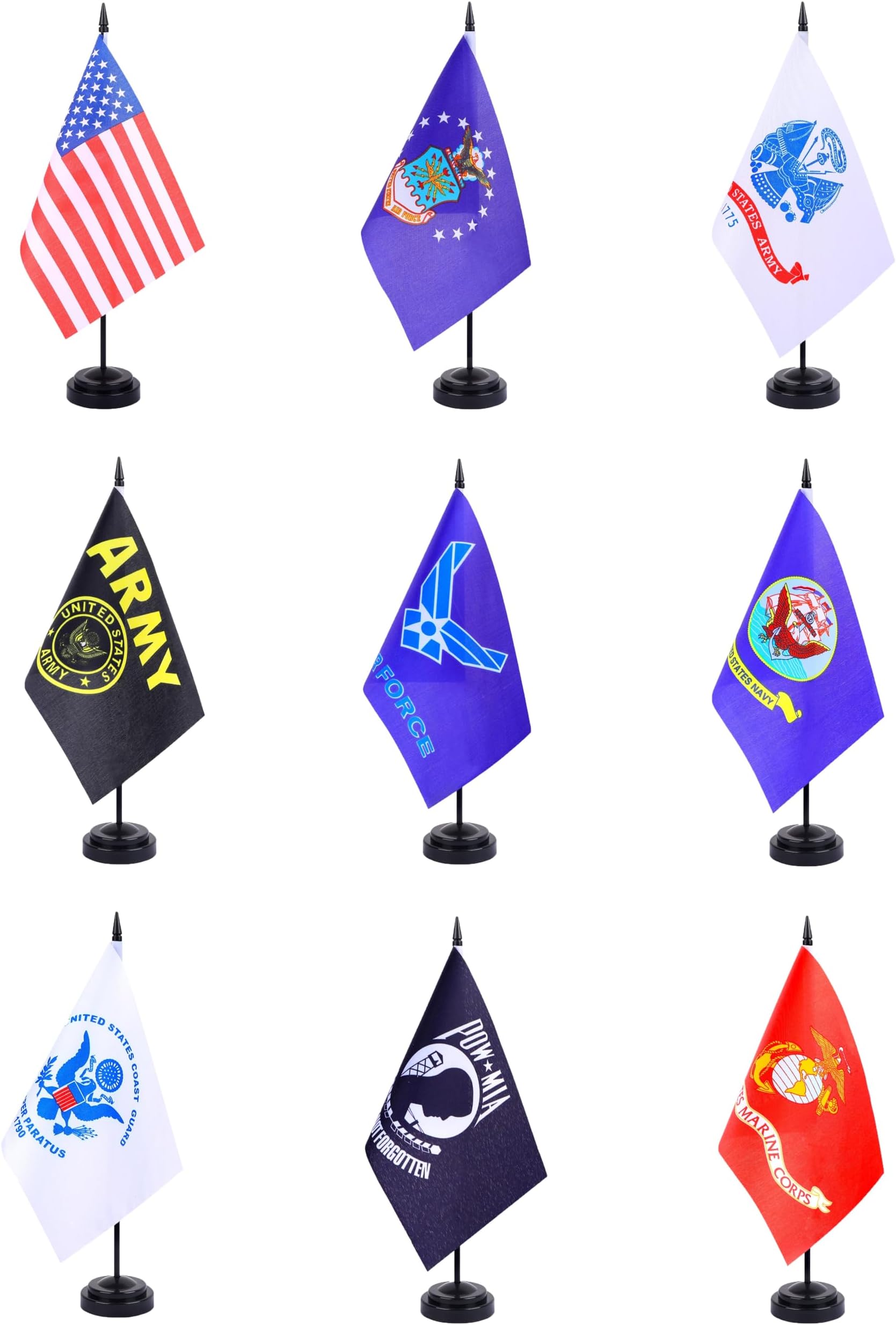 Amazon.com : ZXvZYT American Military Flag Banner USA Army Armed Desk ...