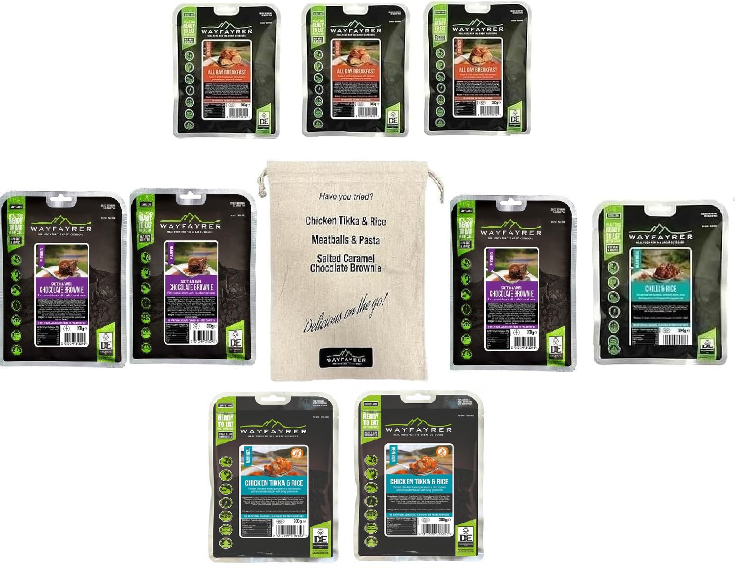 Wayfayrer DofE Ration Expedition Pack Gold with Cotton Carry Bag ...