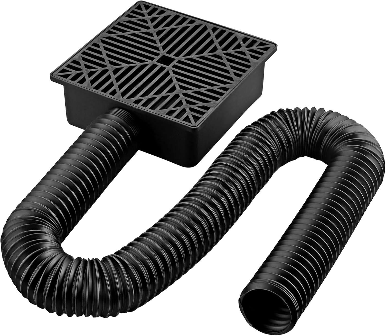 CAMWAY Catch Basin Downspout Extension Kit, Flexible Gutter Downspout ...