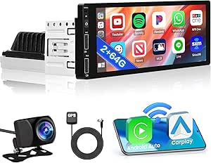 Inefala Autoradio 1 Din Android 13 2G+64G con Schermo da 6,9" Wireless Carplay Android Auto ...