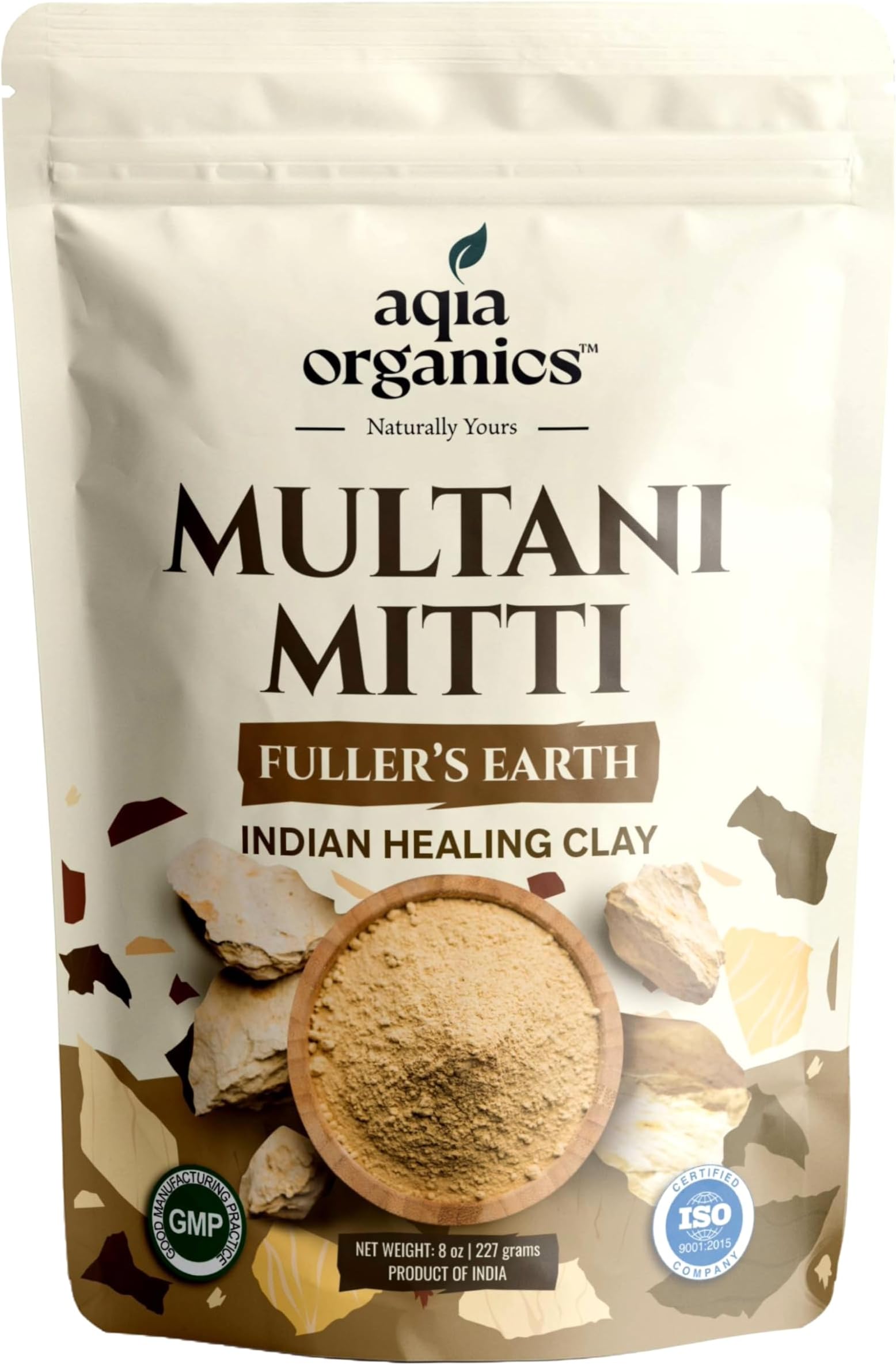 Amazon.com : Raslok 100% Pure Fullers Earth Powder | Multani Mitti ...